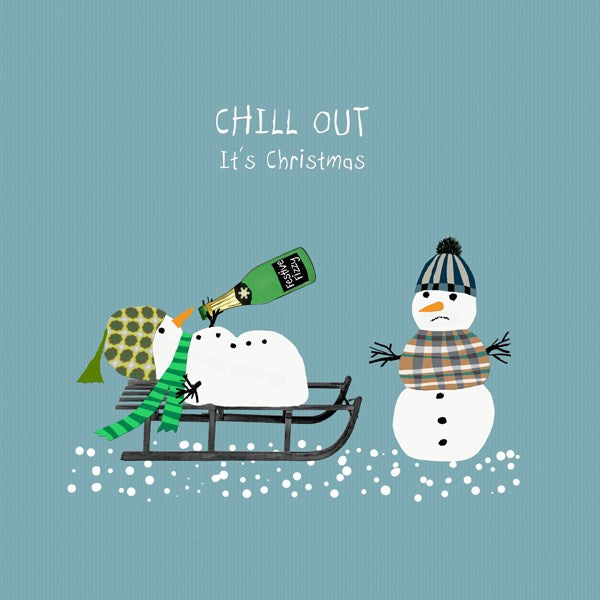 Chill Out Christmas Card | Sally Scaffardi
